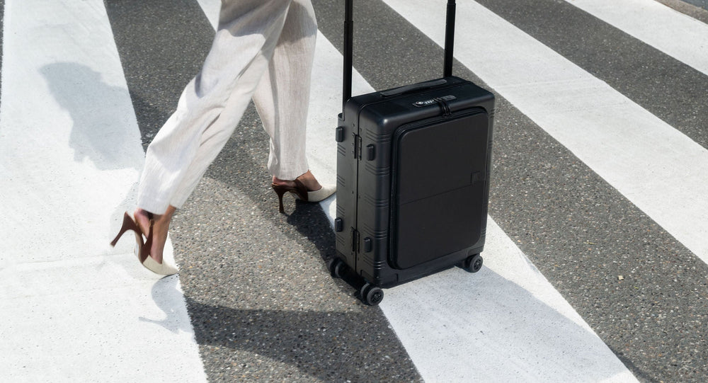 Zipperless Aluminum Carry-On Suitcase – Matt Black | Airback - Airback